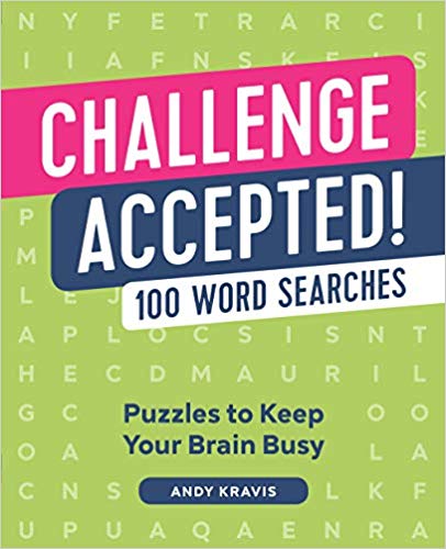 Book Review: Challenge Accepted! 100 Word Searches by Andy Kravis