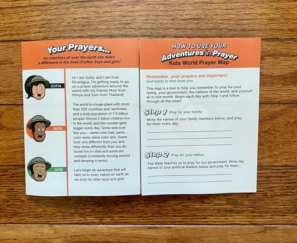 WORLD PRAYER MAP & KIDS WORLD PRAYER MAP from Every Home for Christ