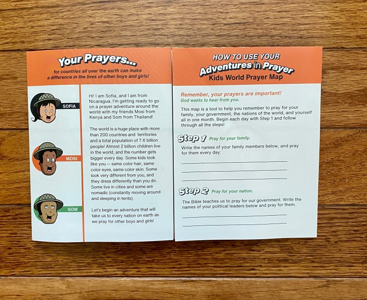 WORLD PRAYER MAP & KIDS WORLD PRAYER MAP from Every Home for Christ